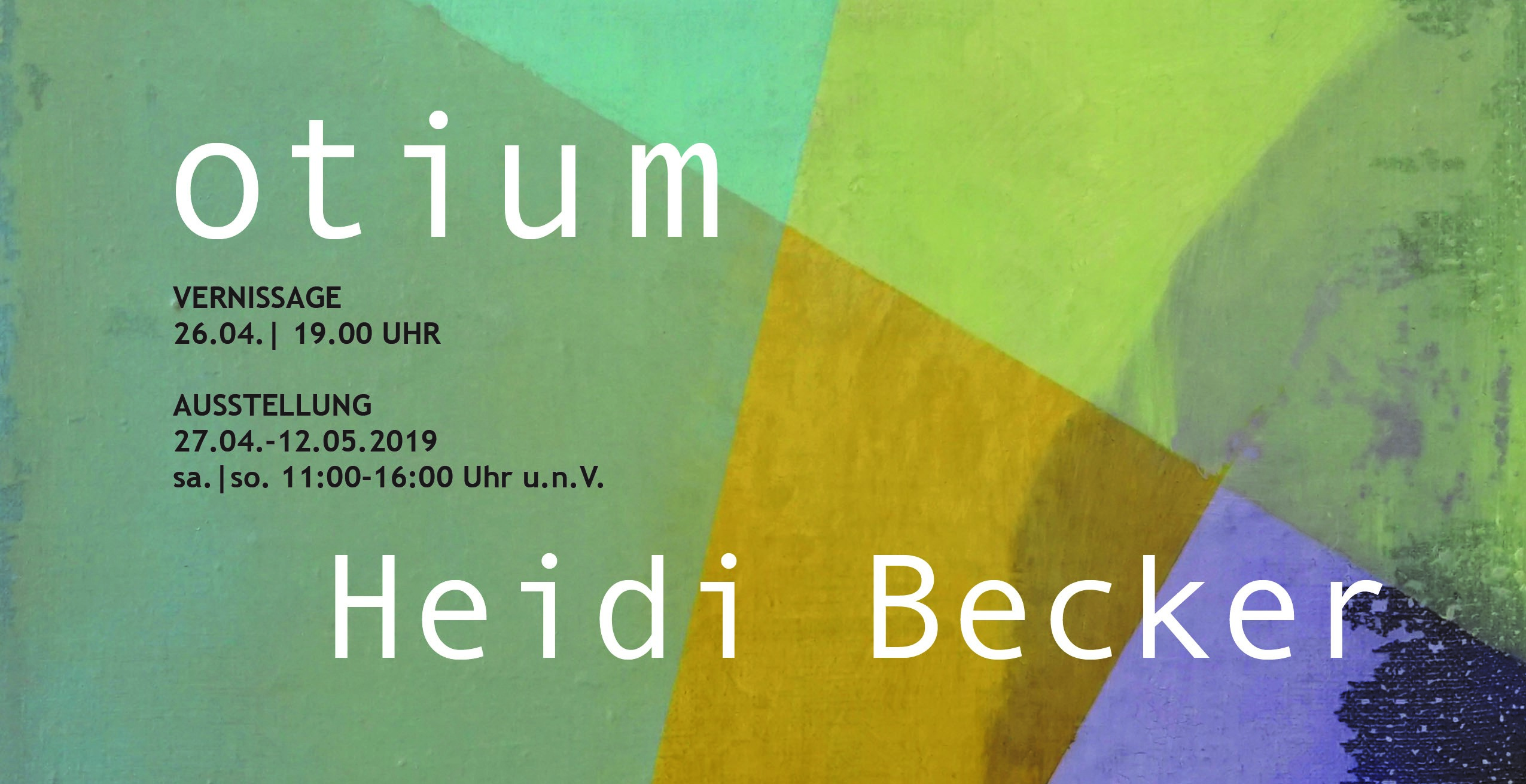 OTIUM – mehr ist als nur ein Ausstellungstitel - Schau von Heidi Becker ...
